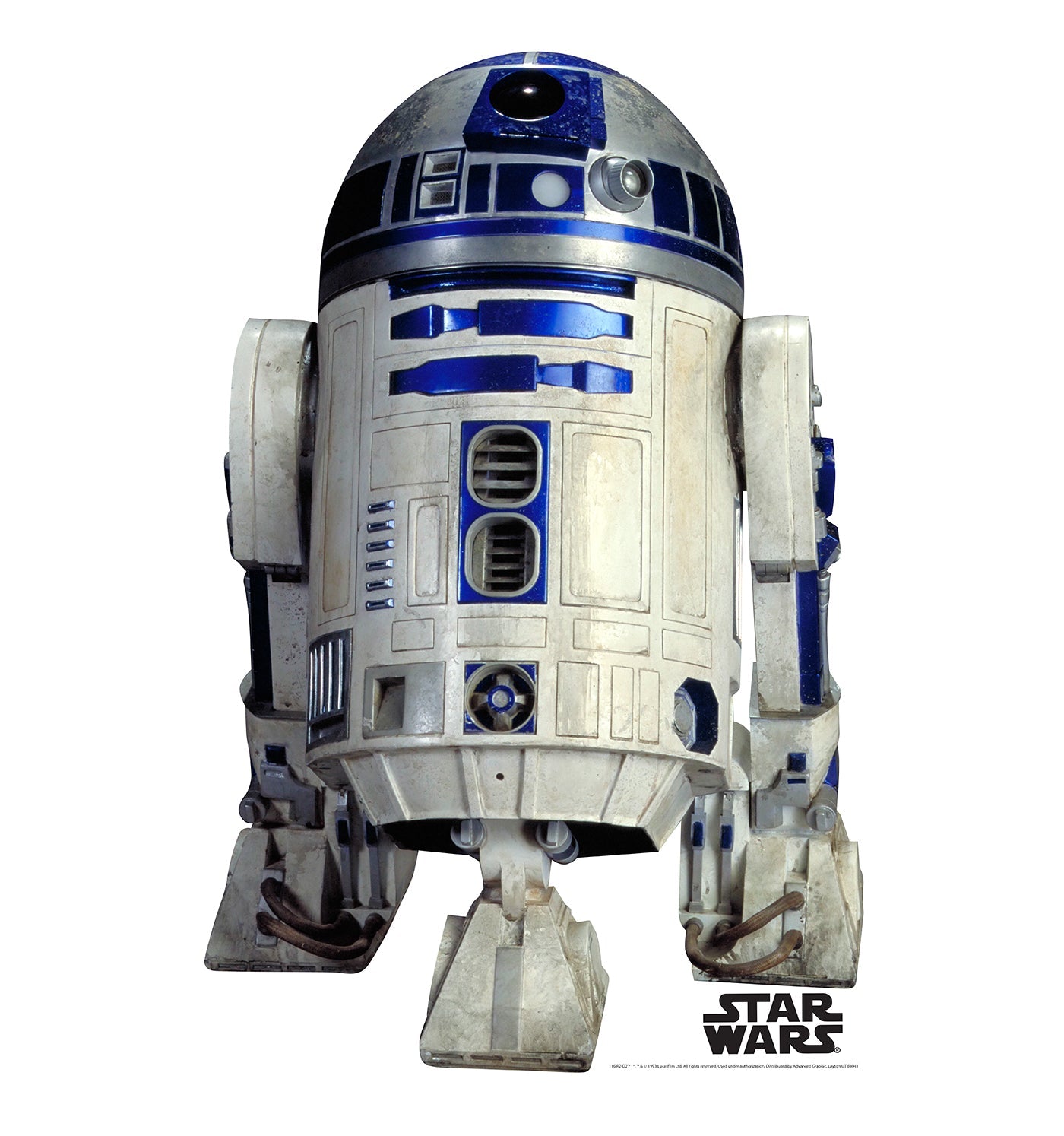 R2 D2 (Star Wars) Cardboard Cutout Free Shipping – Life Size Custom Cutouts