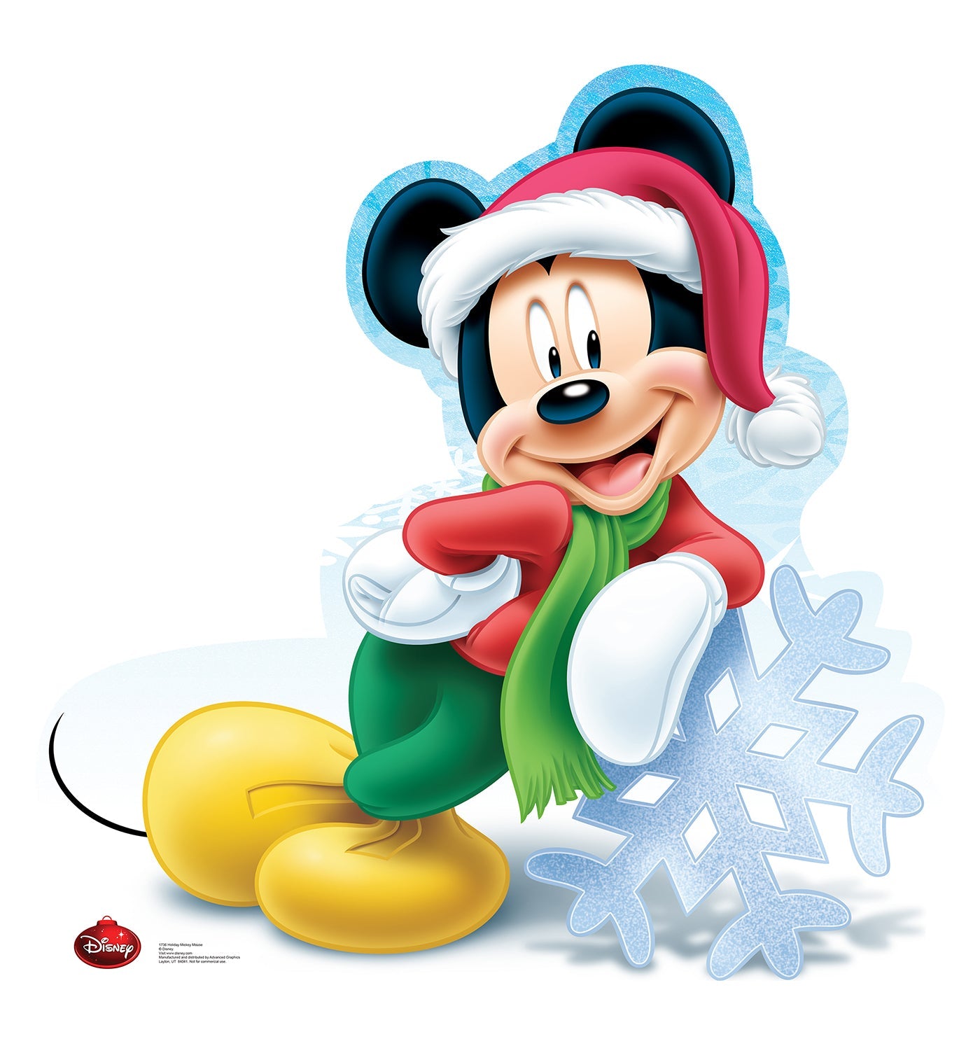 Mickey Mouse Holiday Edition Cardboard Cutout Free Shipping – Life Size ...