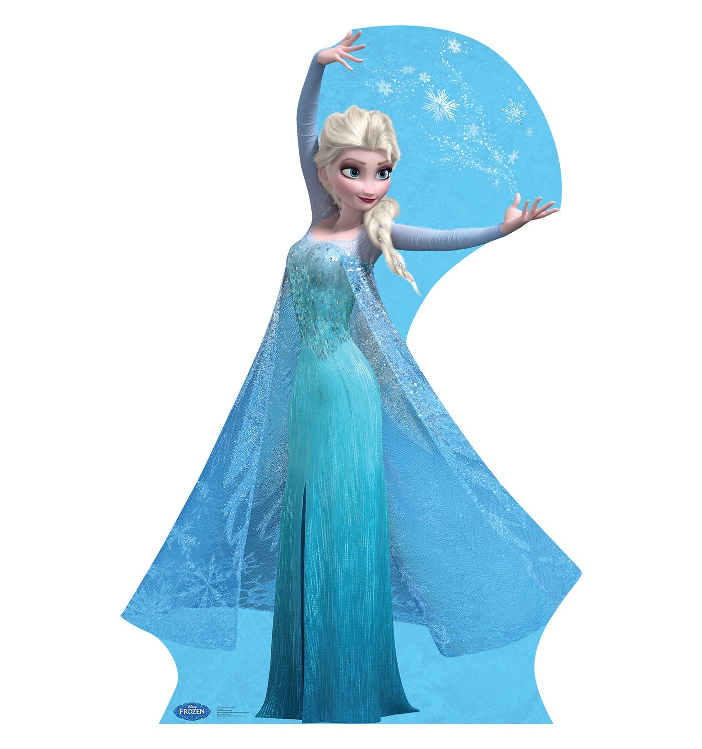 Elsa 2 Snow Flakes - Frozen Cardboard Cutout Free Shipping – Life Size ...
