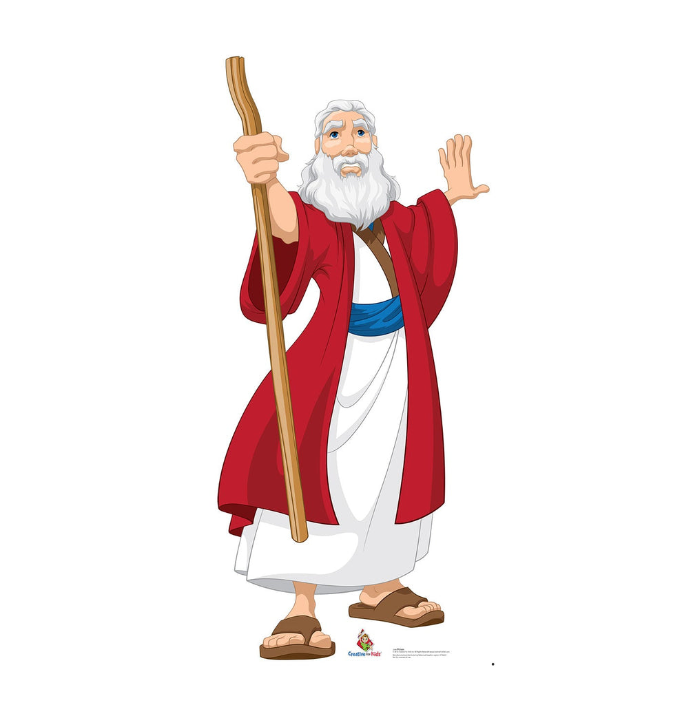 Moses (Illustrated) Cardboard Cutout Free Shipping – Life Size Custom ...