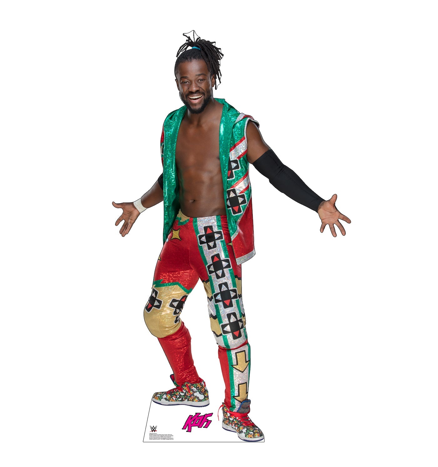 Kofi Kingston (WWE) Cardboard Cutout Free Shipping – Life Size Custom ...