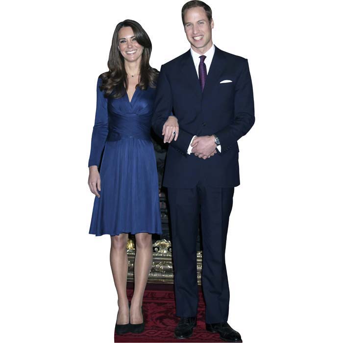 Prince William & Kate Cardboard Cutout Free Shipping – Life Size Custom ...