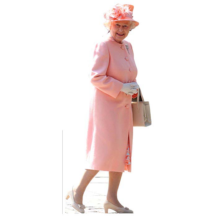 Queen Elizabeth II Pink Cardboard Cutout Free Shipping – Life Size ...