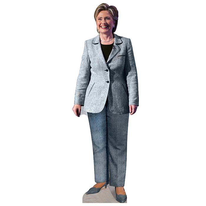 Hillary Clinton Gray Suit Cardboard Cutout Free Shipping – Life Size ...