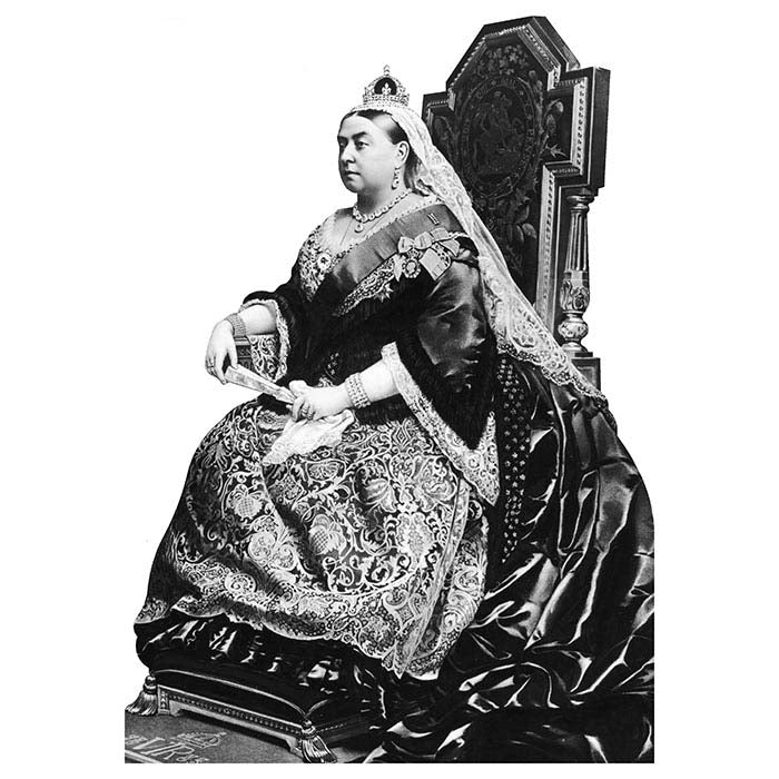 Queen Victoria Chair Cardboard Cutout Free Shipping – Life Size Custom ...