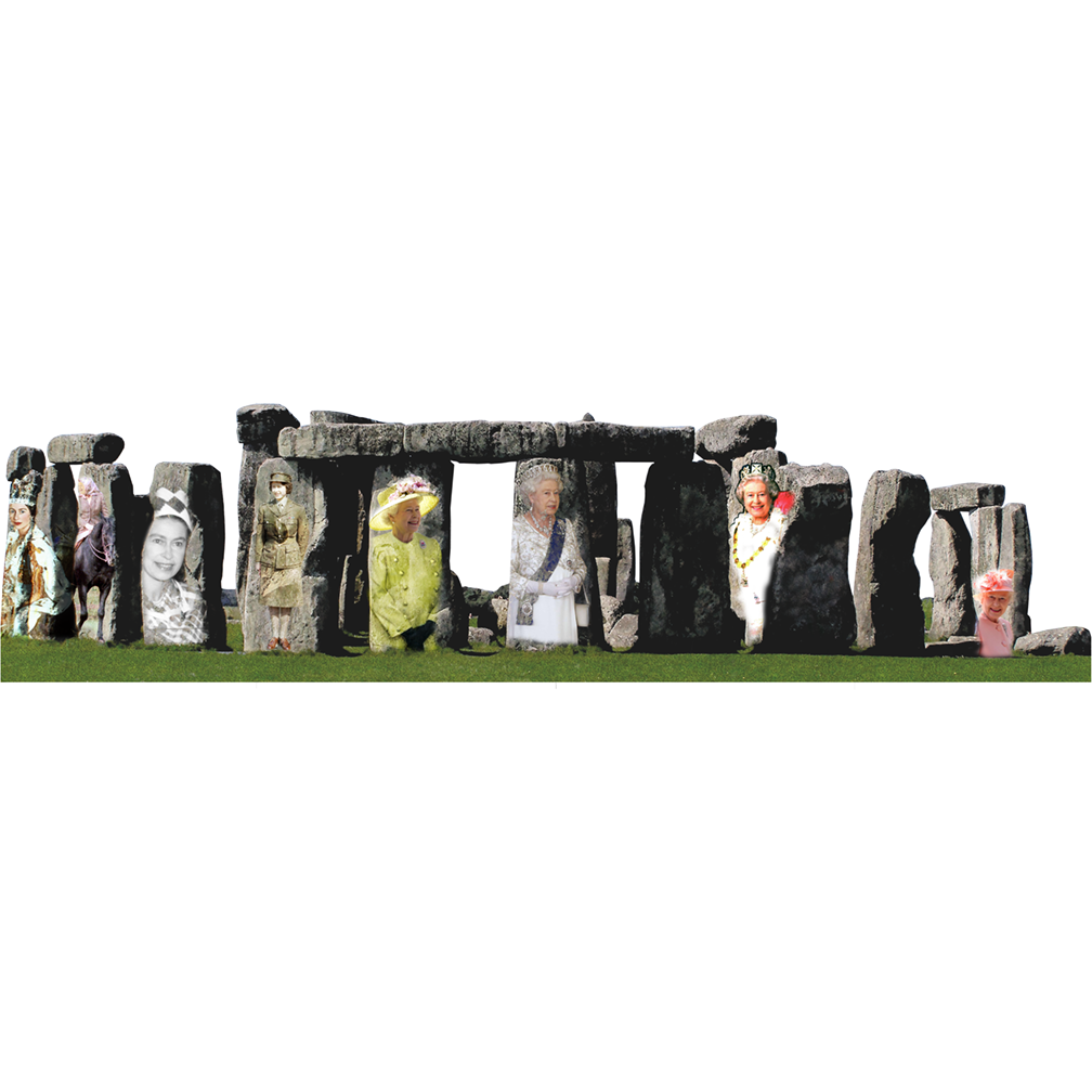 Queen Elizabeth II Stonehenge Cardboard Cutout Free Shipping – Life ...