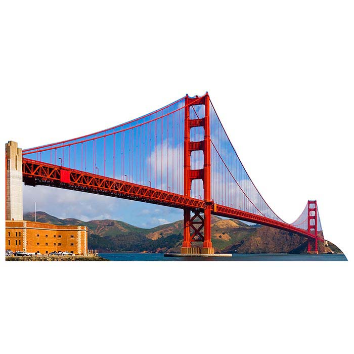Golden Gate Bridge Cardboard Cutout Free Shipping – Life Size Custom ...