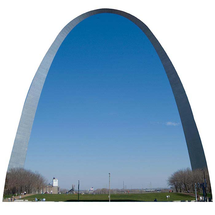 St. Louis Arch Cardboard Cutout Free Shipping – Life Size Custom Cutouts