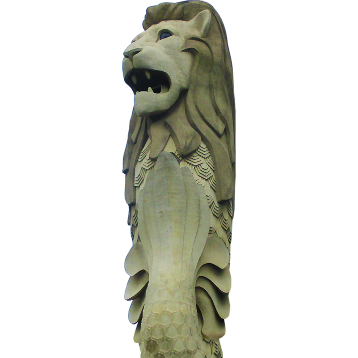 Merlion Mascot Singapore City Cardboard Cutout Free Shipping – Life ...