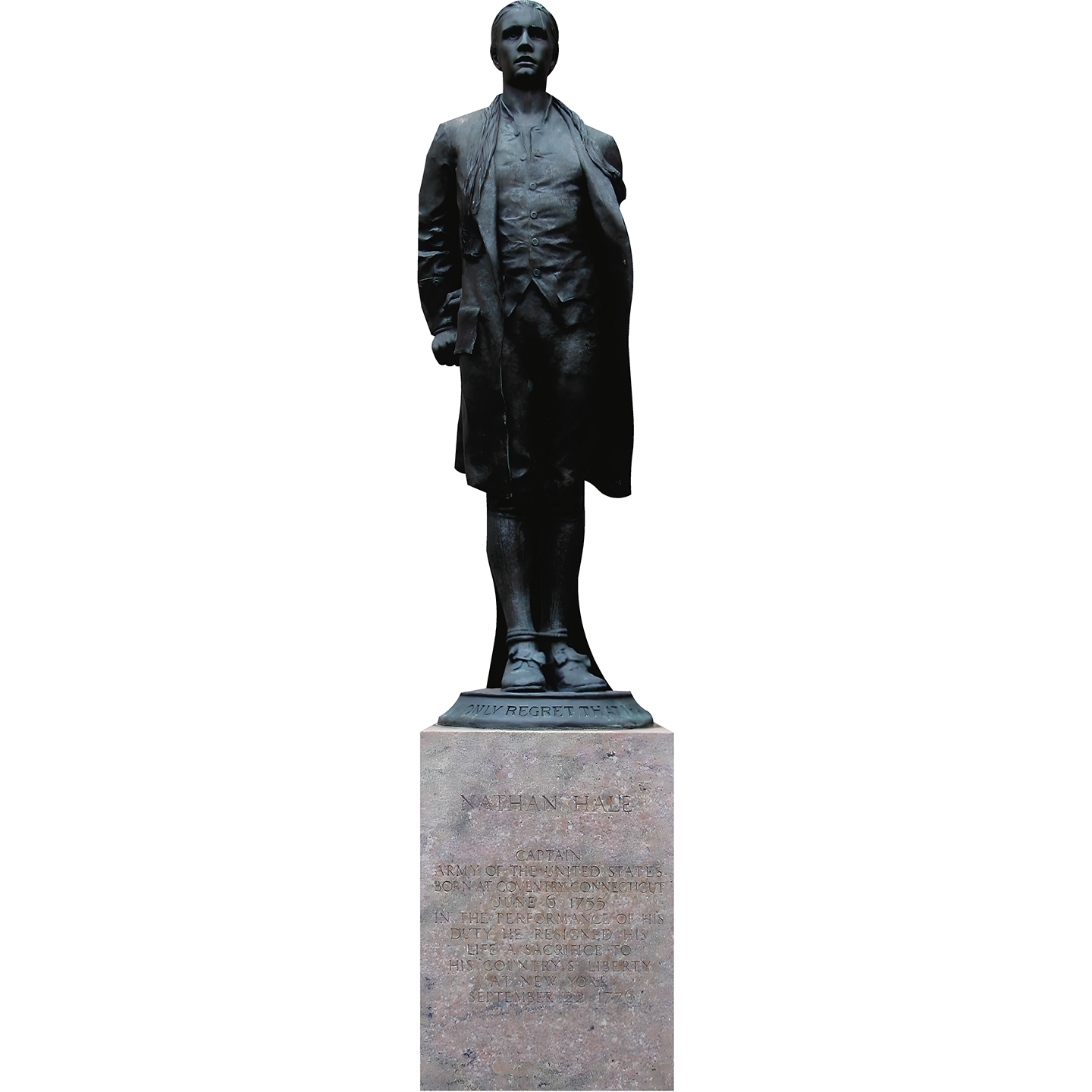 Nathan Hale Statue Cardboard Cutout Free Shipping – Life Size Custom ...