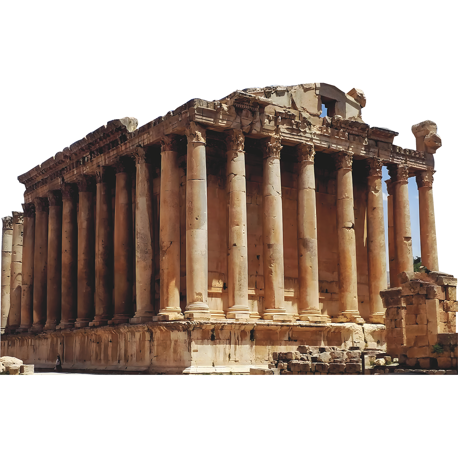 Bacchus Temple Columns Roman Ruins Baalbek Lebanon Cardboard Cutout ...