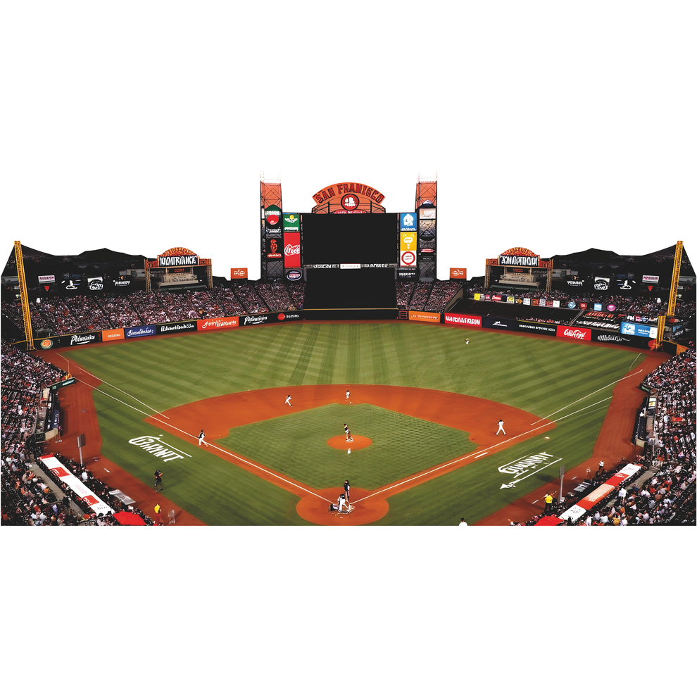 San Francisco Baseball Park Stadium Cardboard Cutout – Life Size Custom ...