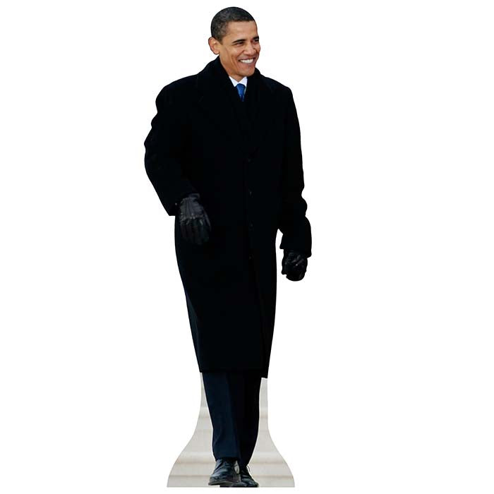 Barack Obama Coat Cardboard Cutout Free Shipping – Life Size Custom Cutouts