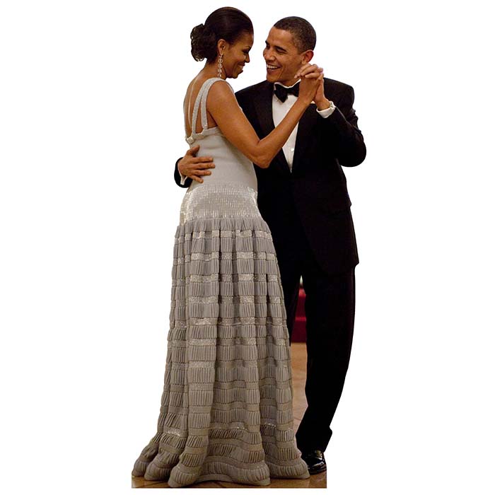 Barack Michelle Obama Dance Cardboard Cutout Free Shipping – Life Size ...