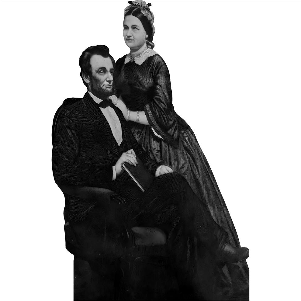 Abraham Lincoln and Wife First Lady Mary Cardboard Cutout – Life Size ...