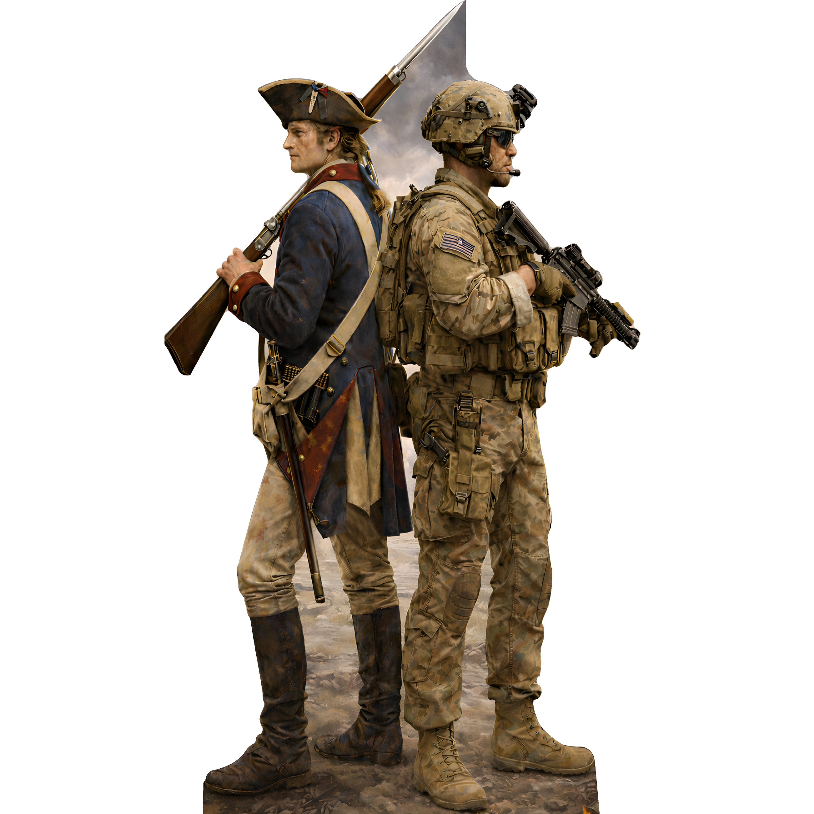 Revolutionary Modern Armed Forces Soldier Warfare Co-op Cardboard Cuto ...