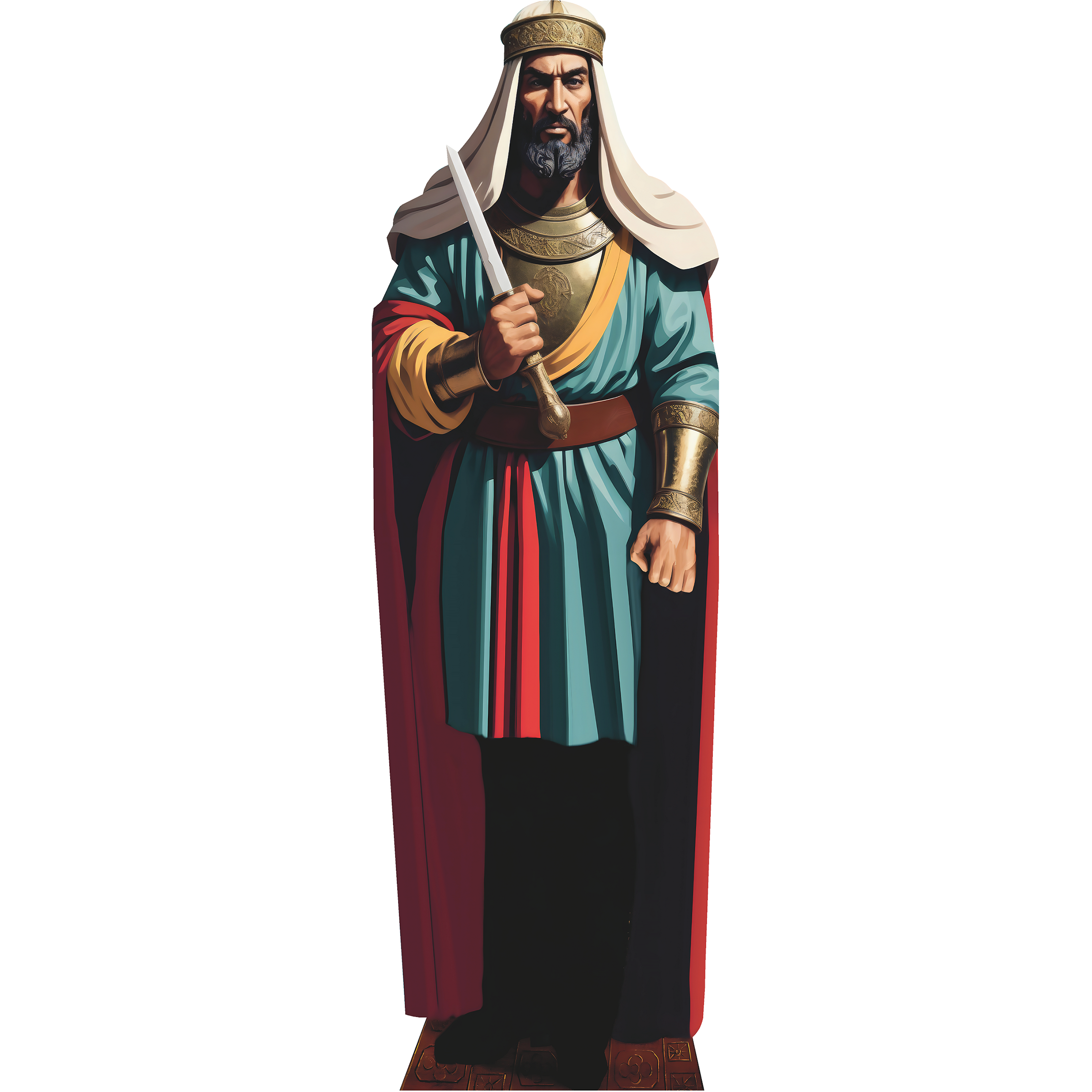 H34029 Saladin First Syria Egypt Sultan Cardboard Cutout Free Shipping ...