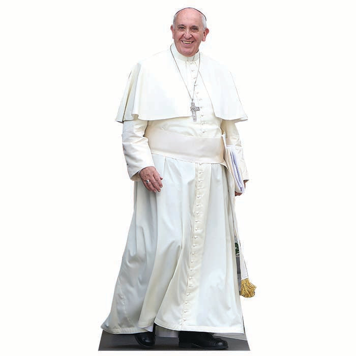 Pope Francis Standing Cardboard Cutout Free Shipping – Life Size Custom ...
