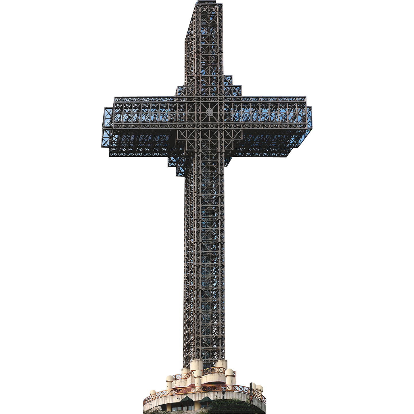 Skopje Macedonia - Millennium Cross Monument Cardboard Cutout Free ...