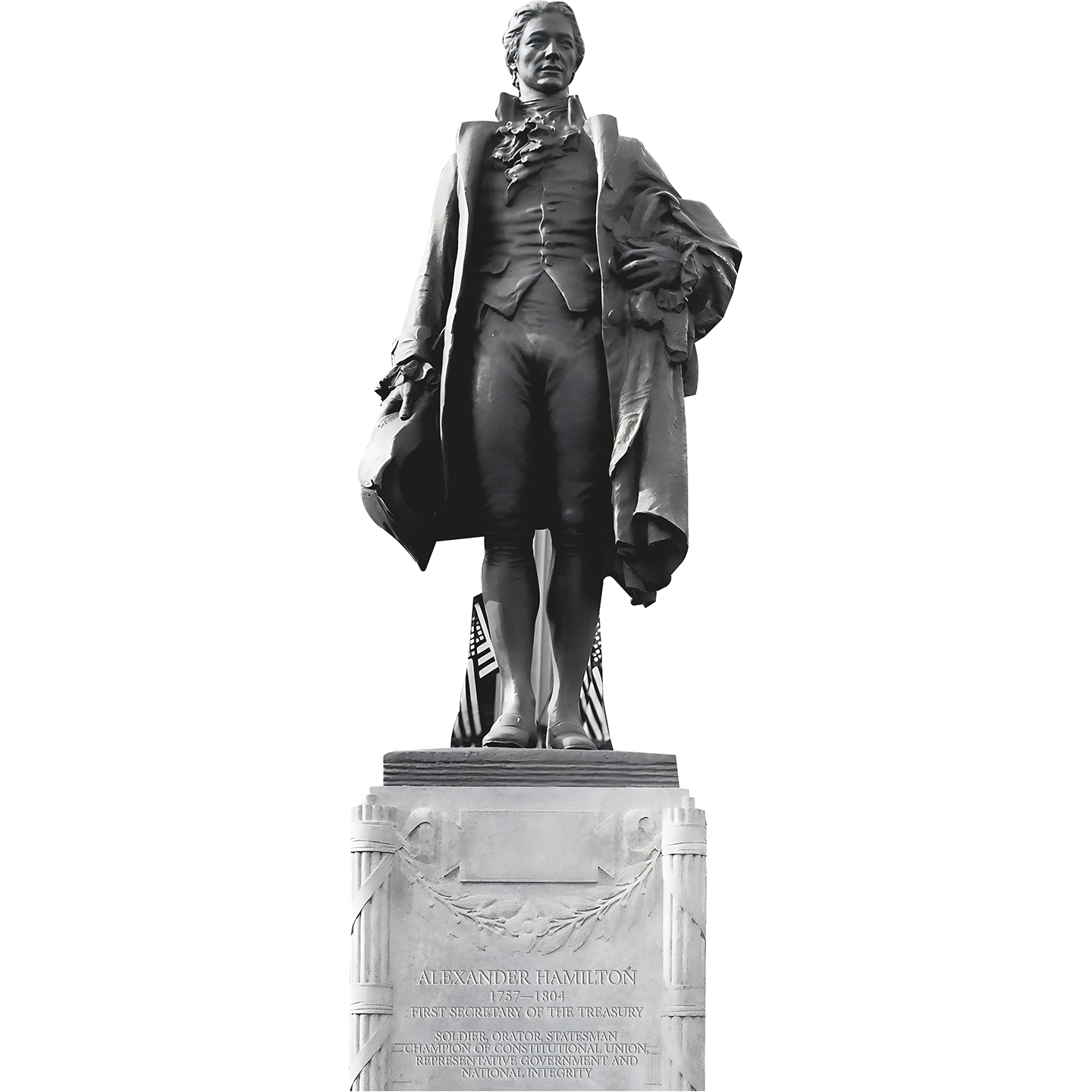 Alexander Hamilton Statue Cardboard Cutout Free Shipping – Life Size ...