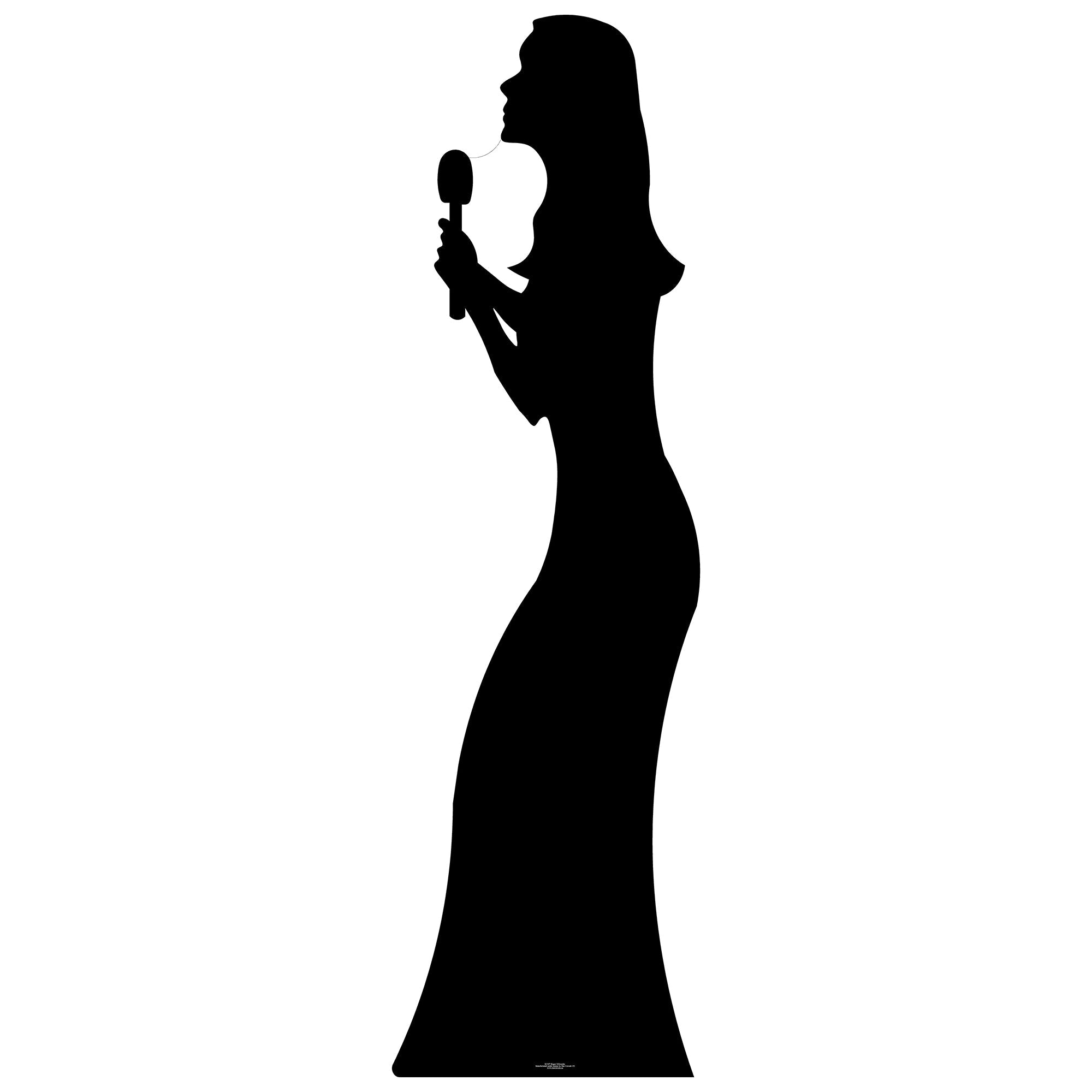 Singer Silhouette Cardboard Cutout Free Shipping – Life Size Custom Cutouts