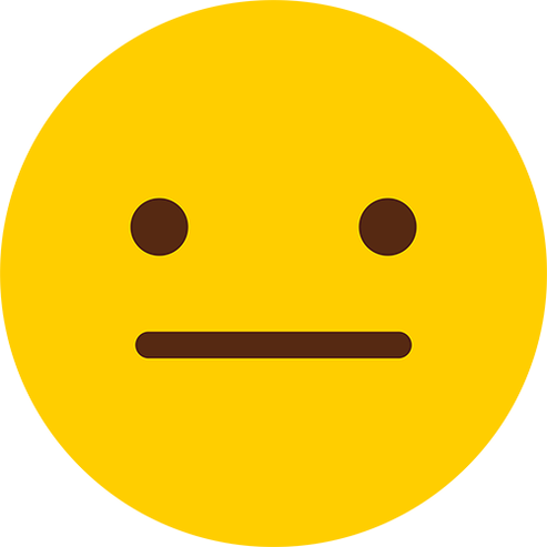 Blank Stare Emoji Cardboard Cutout Free Shipping – Life Size Custom Cutouts
