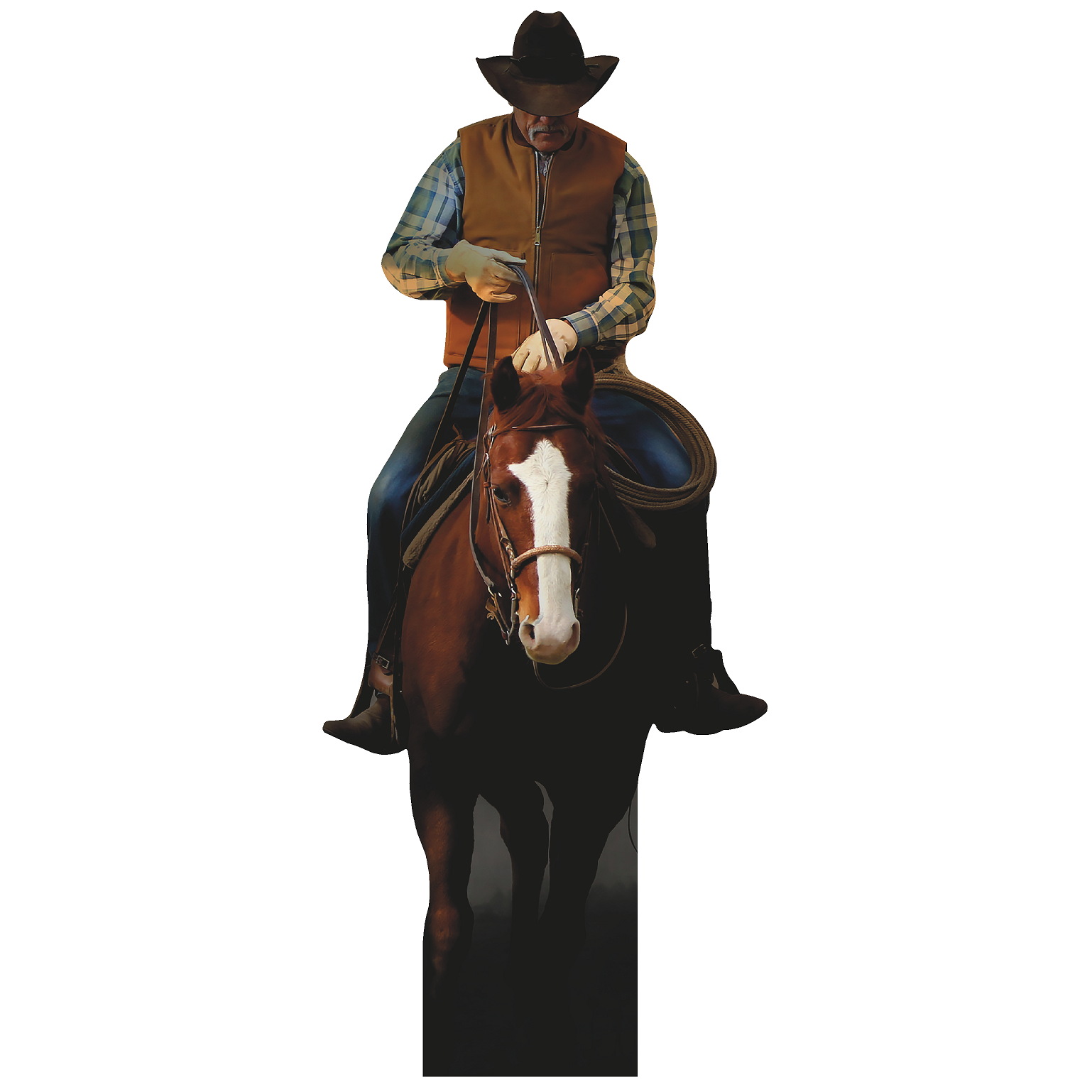 Yellowstone Cowboy on Horse 2 Cardboard Cutout Free Shipping – Life ...