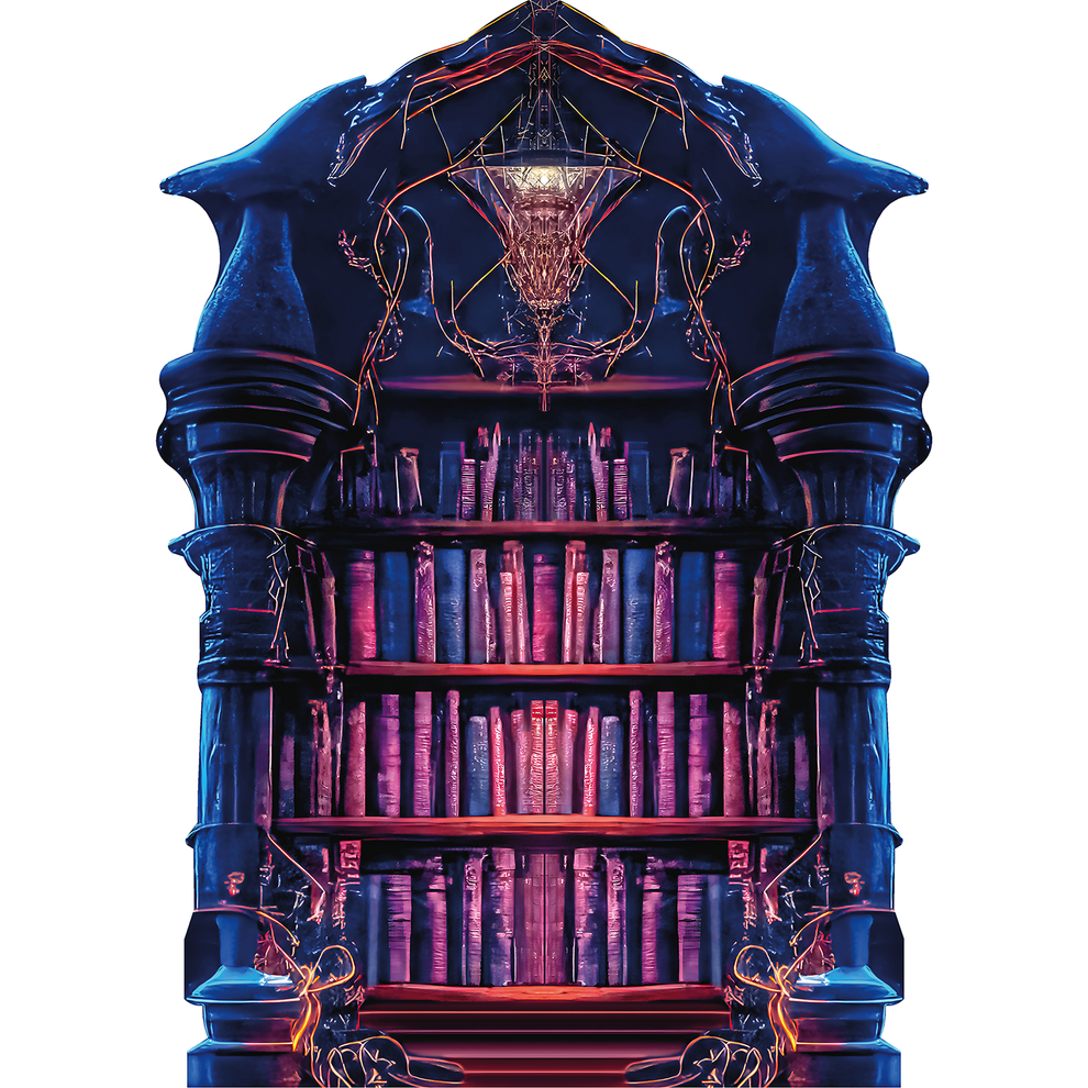 Fantasy Library Bookshelf - Cardboard Cutout Free Shipping – Life Size ...