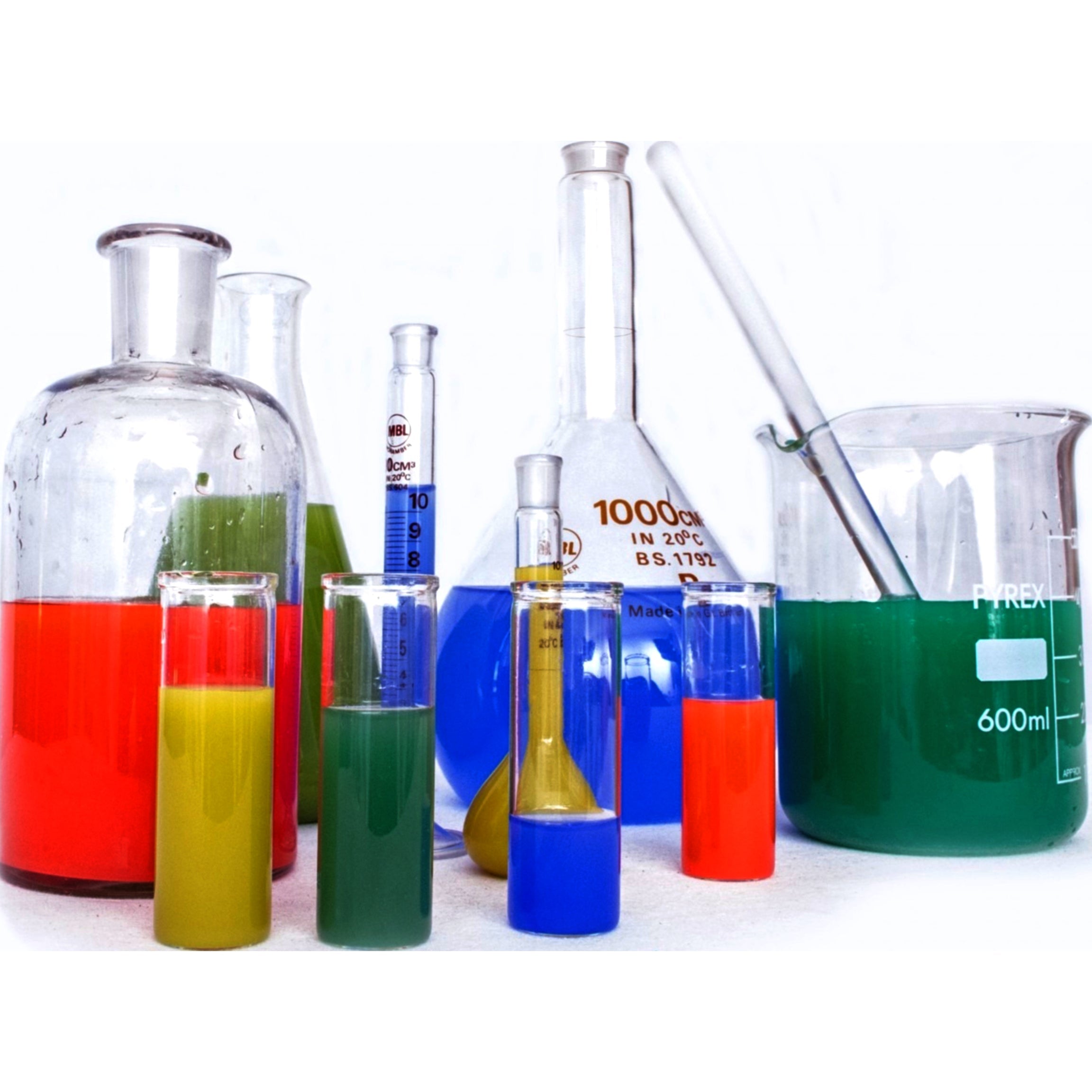 Science Lab Beakers and Vials Full of Chemicals Cardboard Cutout Free ...