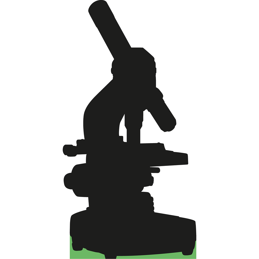 Science Lab Microscope Silhouette Cardboard Cutout Free Shipping – Life ...