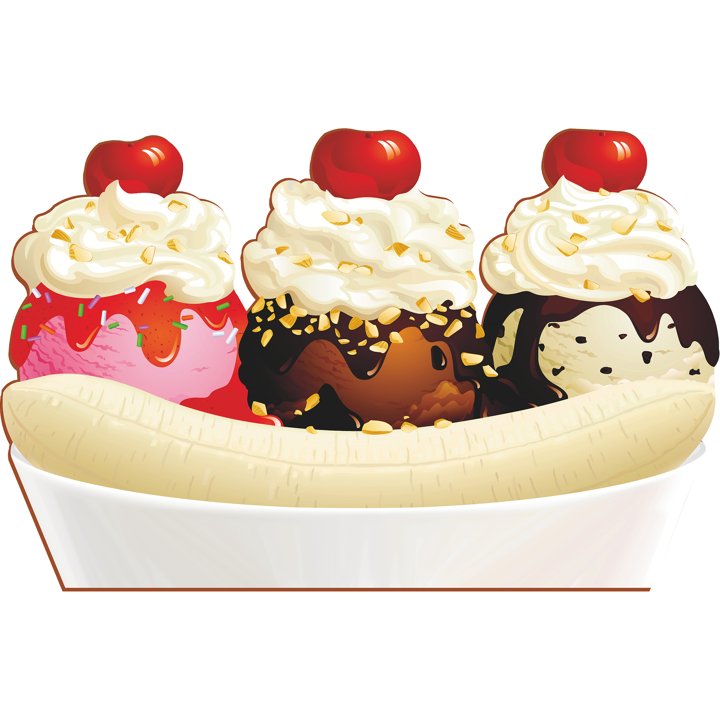 Banana Split Ice Cream Sundae Cardboard Cutout Free Shipping – Life ...