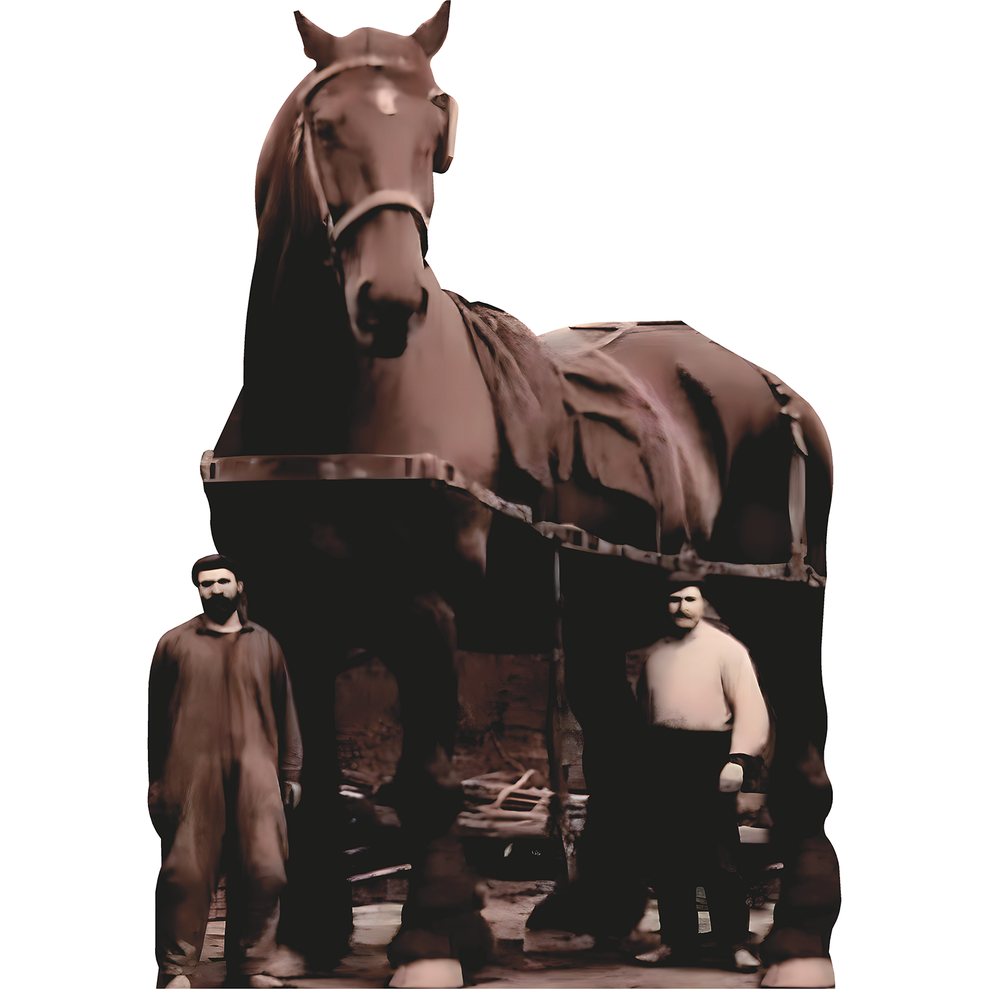 Sampson Shire Breed Largest Strongest Horse 1859 Cardboard Cutout ...