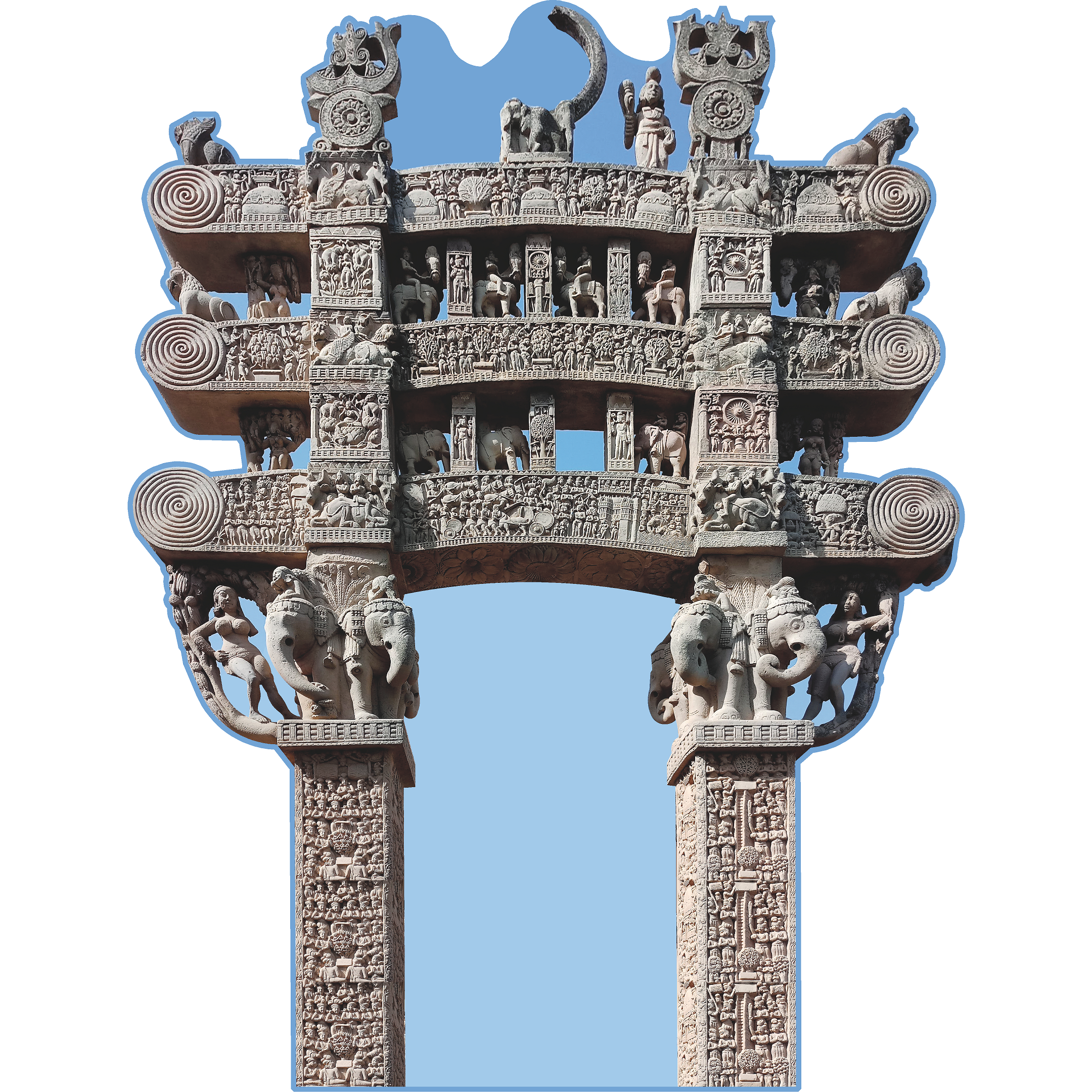 Indian Torana Stone Gate Cardboard Cutout – Life Size Custom Cutouts