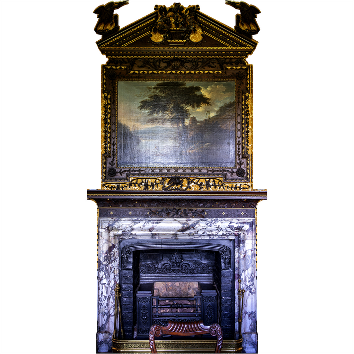 Fancy Victorian English Fireplace and Painting Prop Cardboard Cutout ...