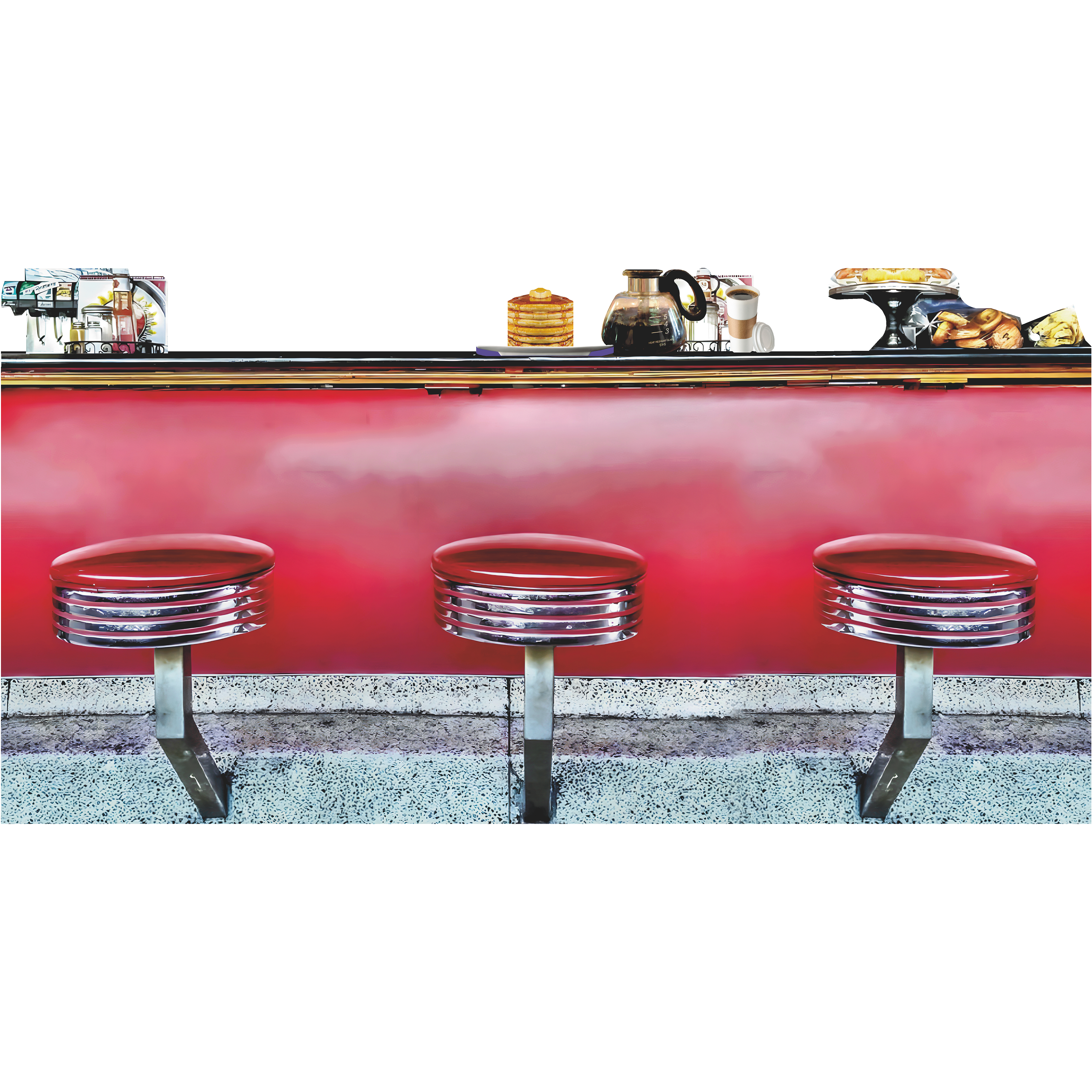 Diner Restaurant Coffee Shop Food Lunch Counter Stand In Cardboard ...