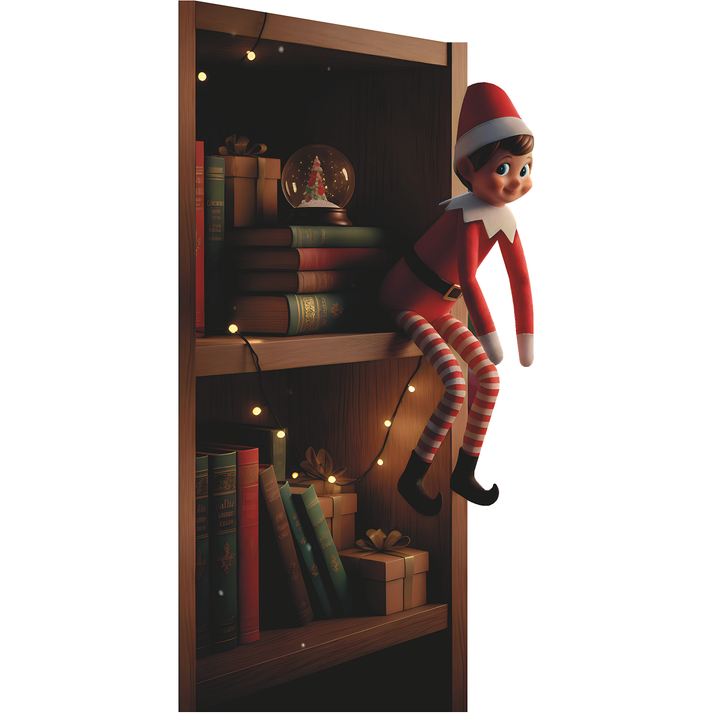 Elf on a Shelf Christmas Prop Cardboard Cutout – Life Size Custom Cutouts