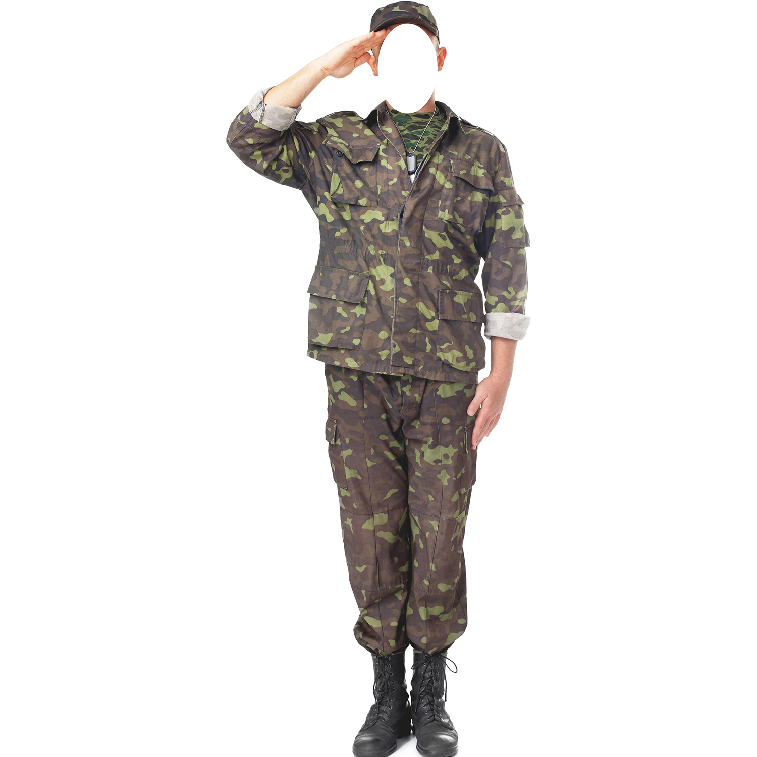 Army Soldier Salute Stand In Cardboard Cutout – Life Size Custom Cutouts