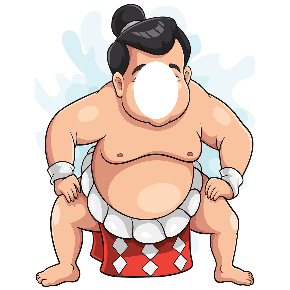Sumo Wrestler Stand In Cardboard Cutout – Life Size Custom Cutouts