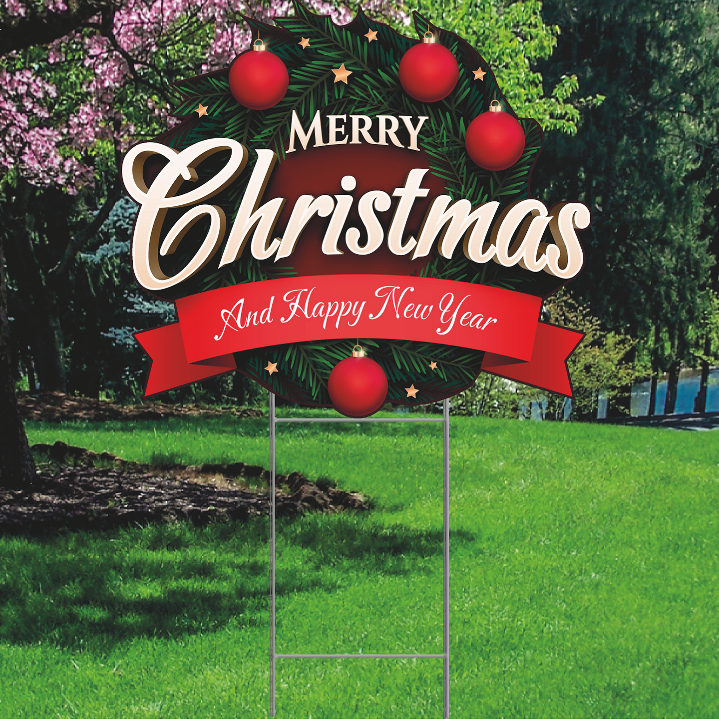 Merry Christmas - Yard Sign - Free Shipping – Life Size Custom Cutouts