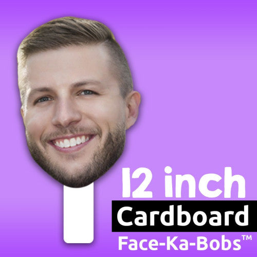 6 Pieces 12" Custom Face-Ka-Bobs Cardboard Big Head Cutouts Free ...